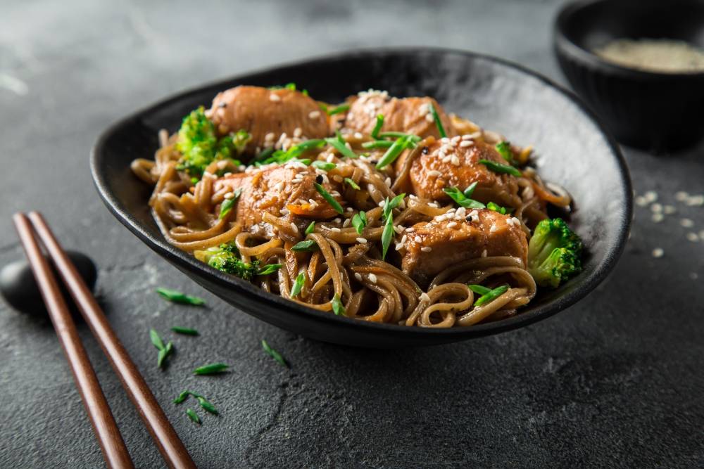 Salmon Soba With Soy Dressing Recipe | Oceania Seafoods Select — osselect